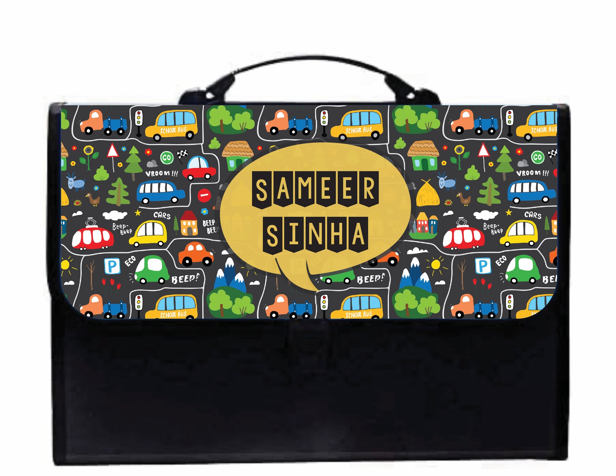 Expandable Folder - Cars pattern – thedesignfactoryshop