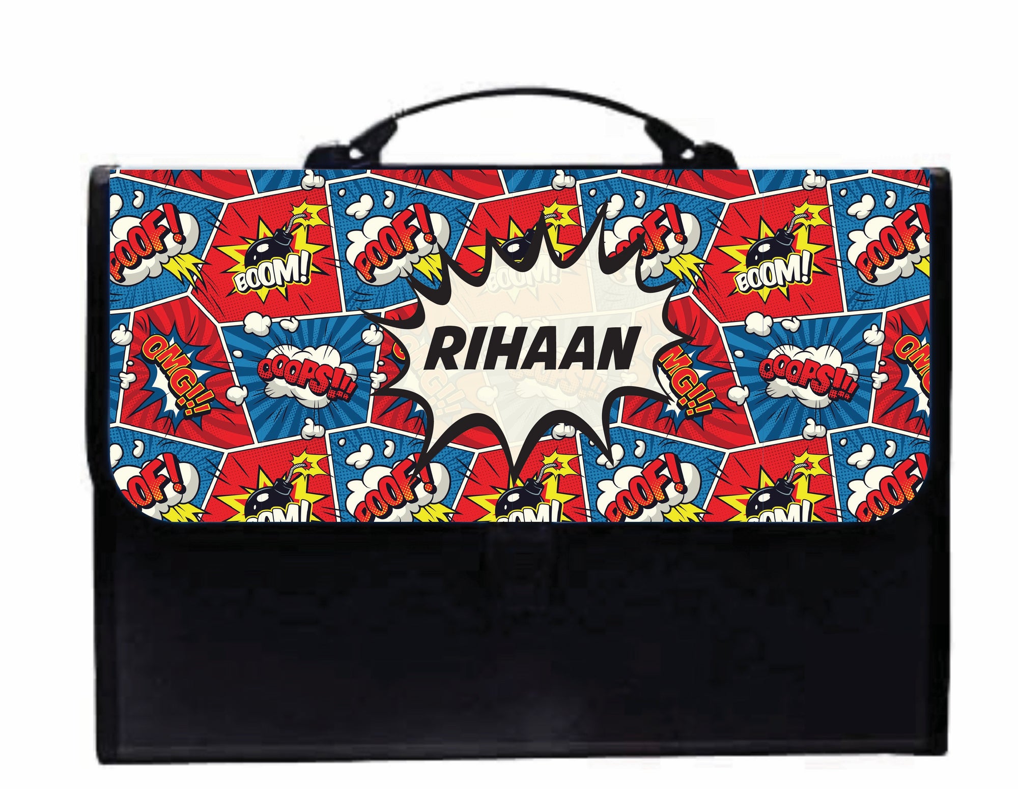 Expandable folder - Superheroes comic pattern – thedesignfactoryshop