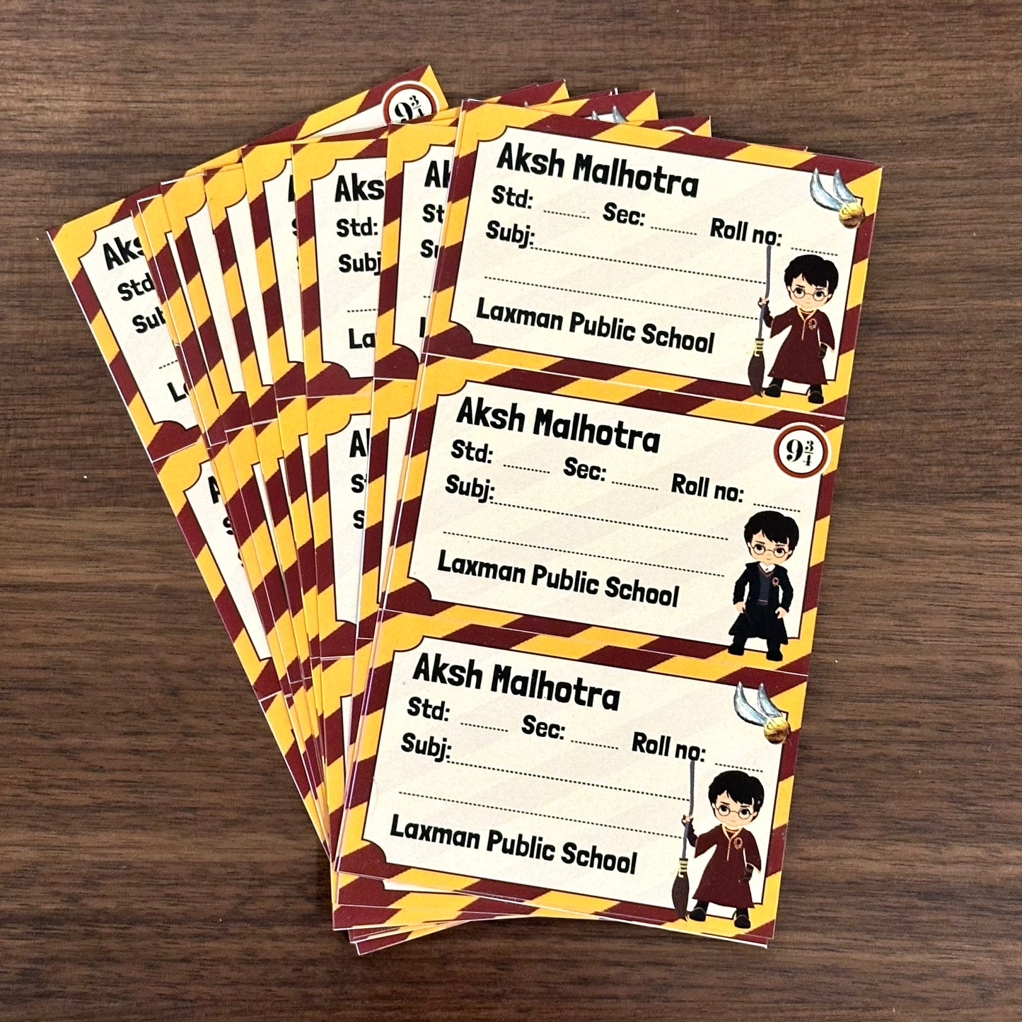 School Book Labels - Harry Potter – thedesignfactoryshop